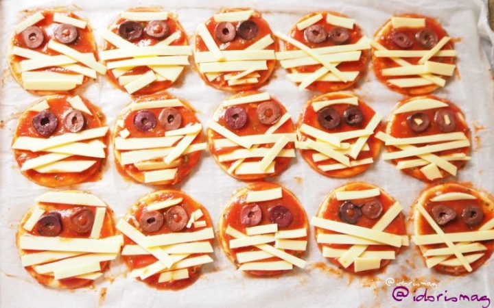 Vegan Halloween Party Recipe – Spooky Pizza Mummies